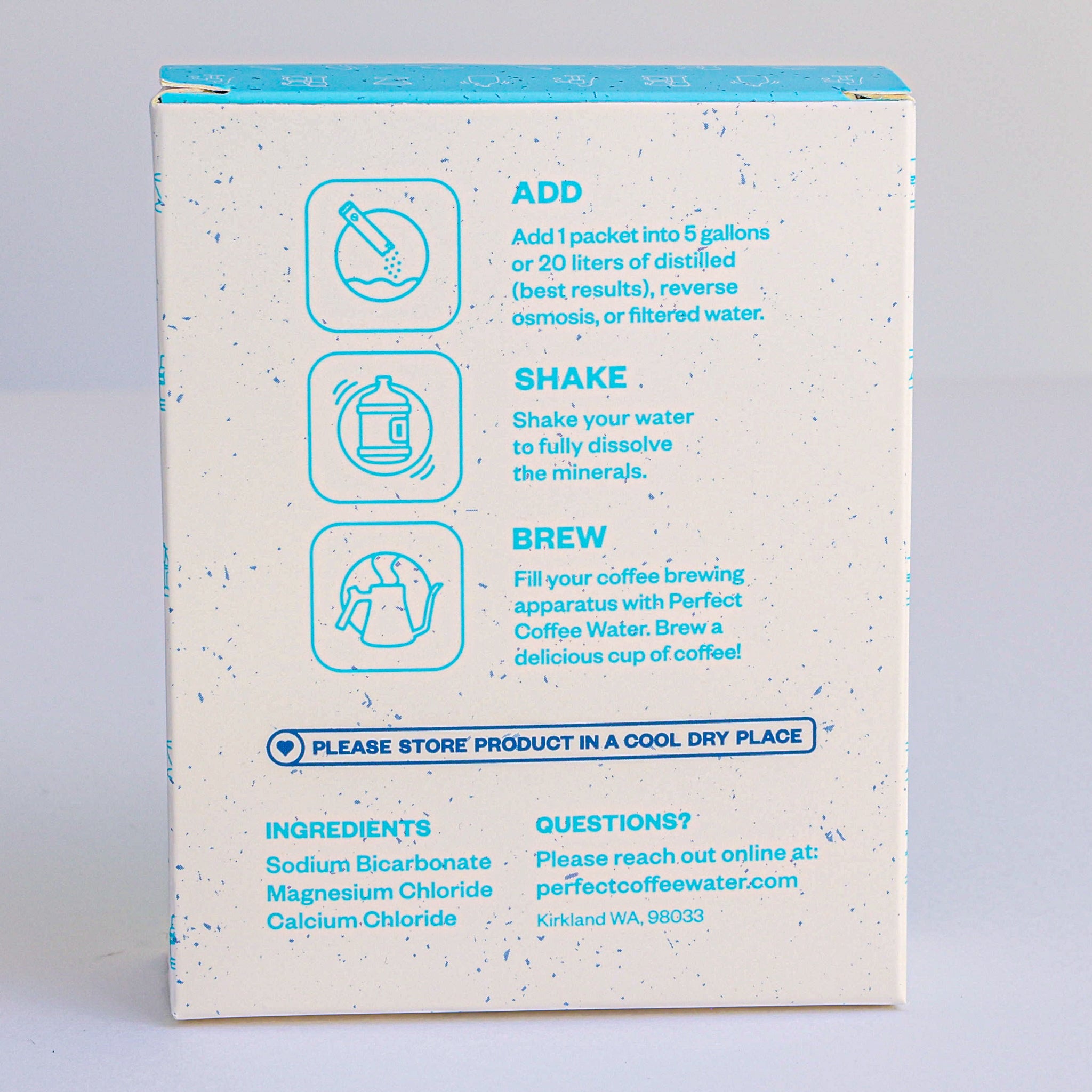 5-Gallon/20 Liter Packets - 10 Count – Perfect Coffee Water a Third ...